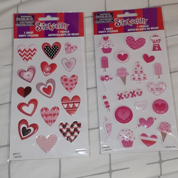 Stickerfitti | Office | Valentines Day Stickers Ice Cream Hearts Puff ...